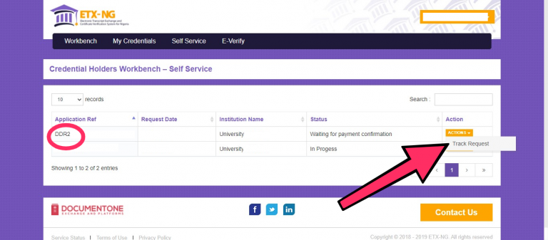 WES: Request and Delivery - ETX.NG