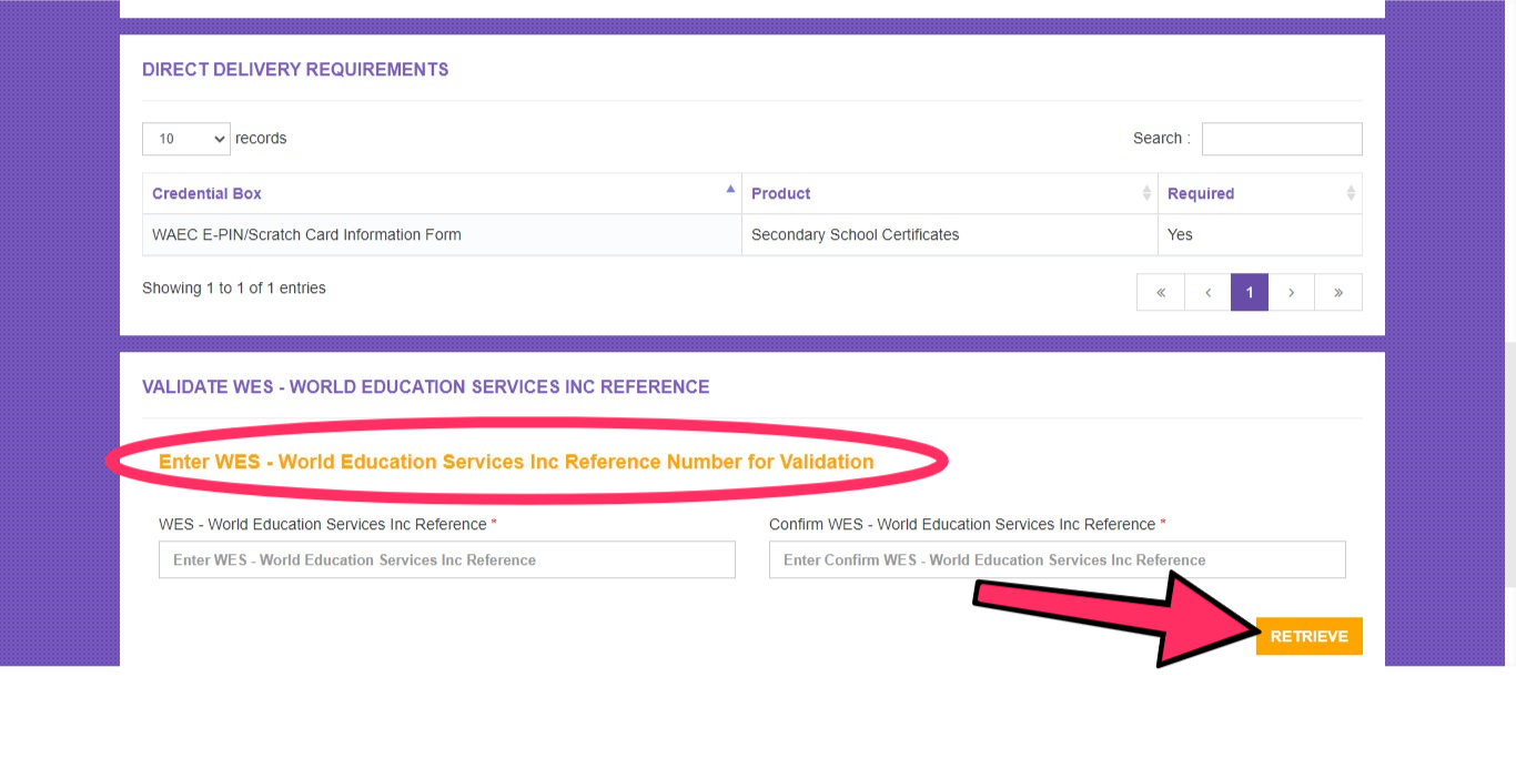 WAEC VERIFICATION - ETX.NG
