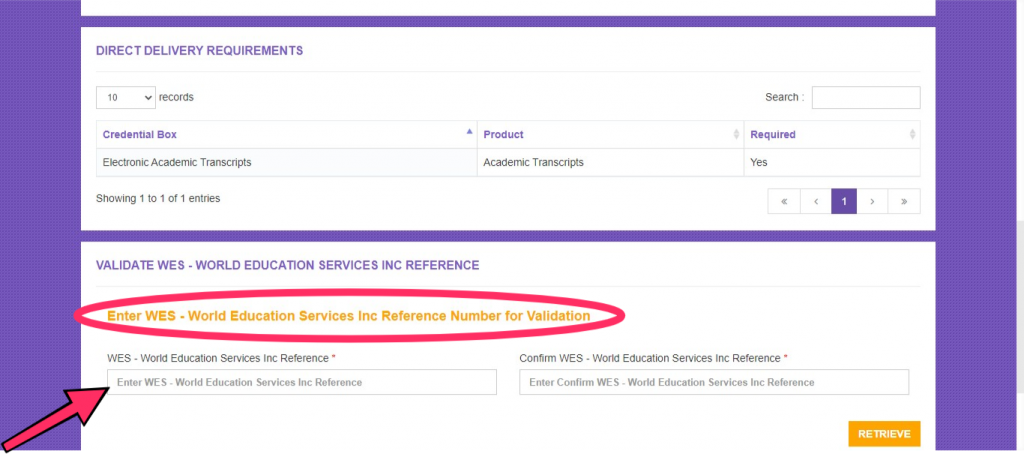 WES: Delivery Only - ETX.NG