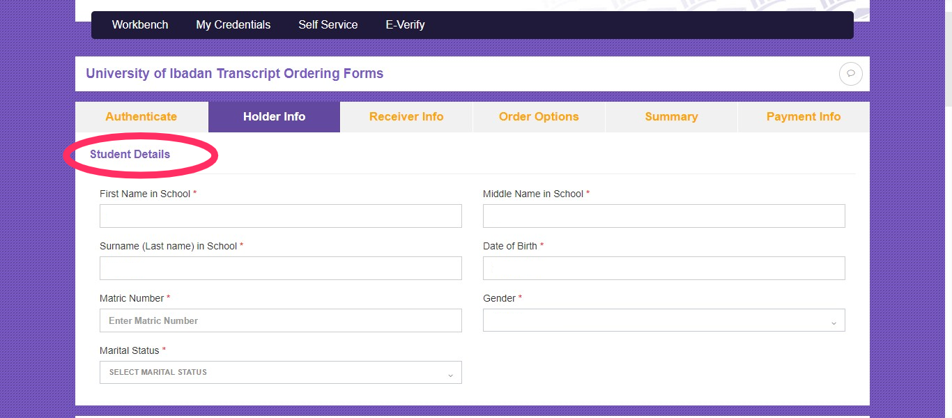 Transcript Request and Storage - ETX.NG